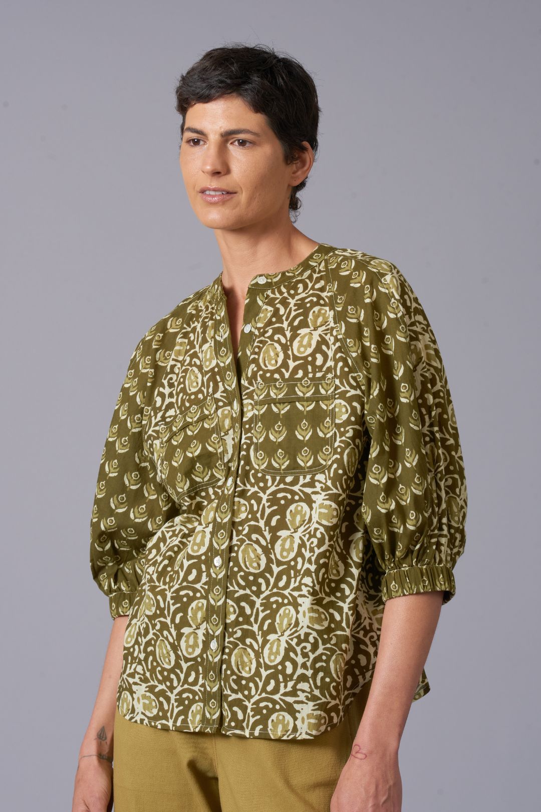 Block Print Patchwork Blouse – Megan Park