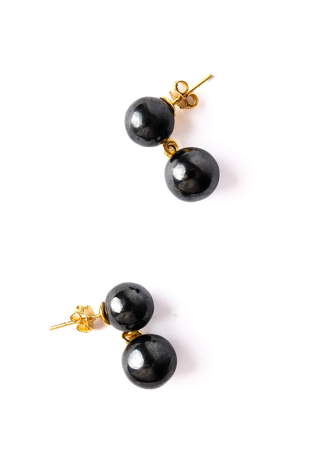 Hematite Stud Earrings – Megan Park